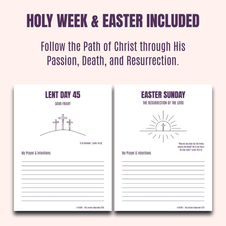 2026 Lenten Companion PDF: Catholic Daily Prayer Journal & Devotional ...
