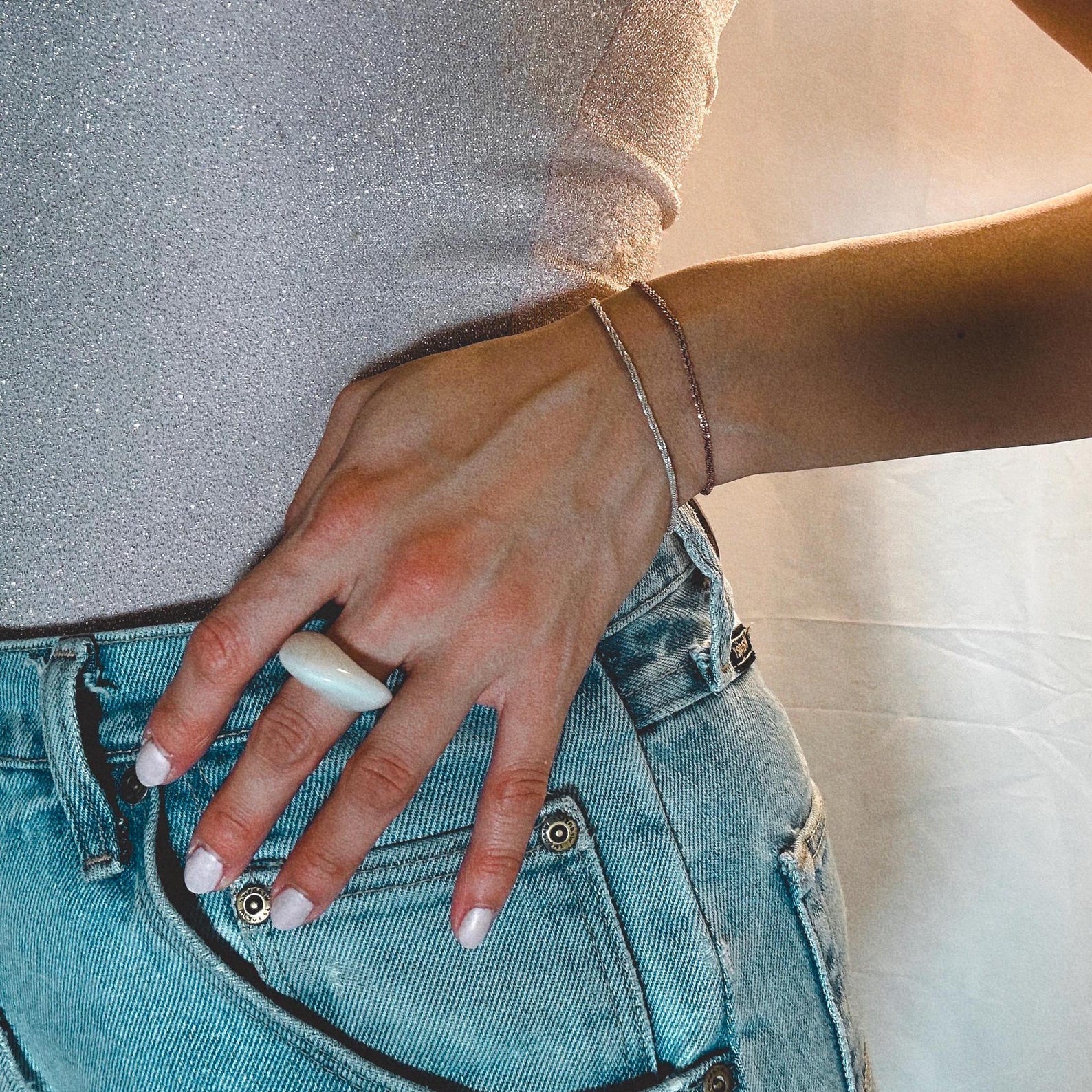 Hera Bracelet 14K Rose Gold Plating & Sterling Silver - Etsy