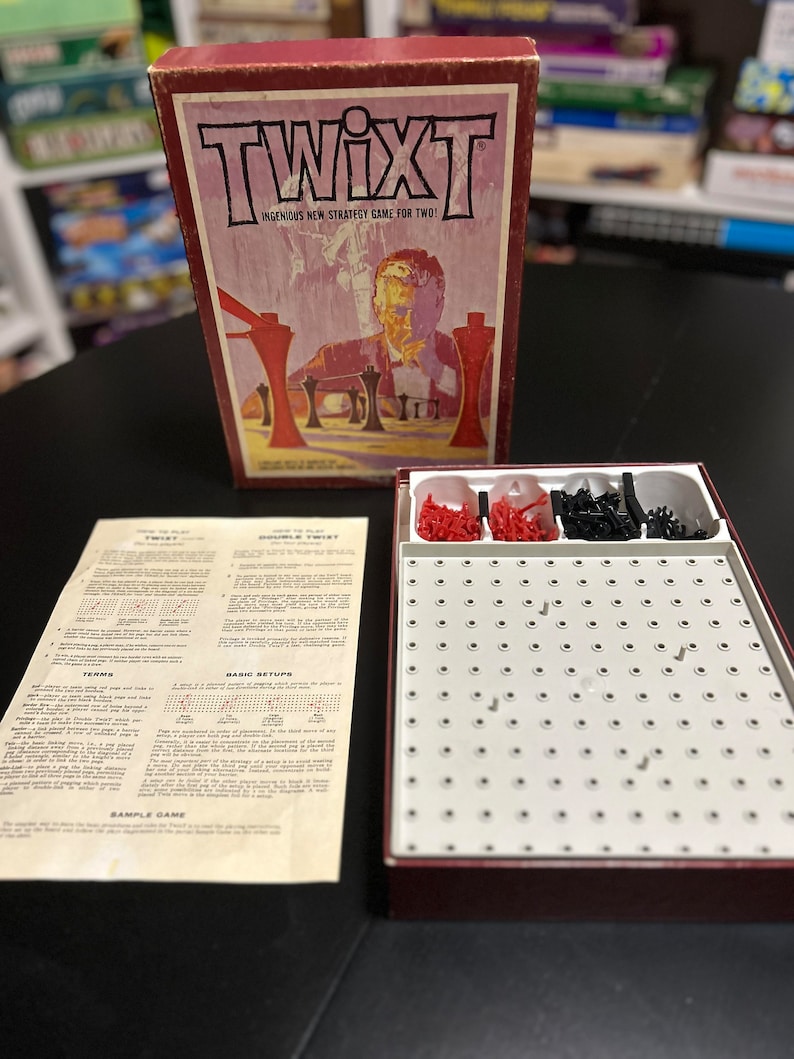 Vintage 1976 3M Bookshelf Game Twixt Strategy Game Complete Game - Etsy