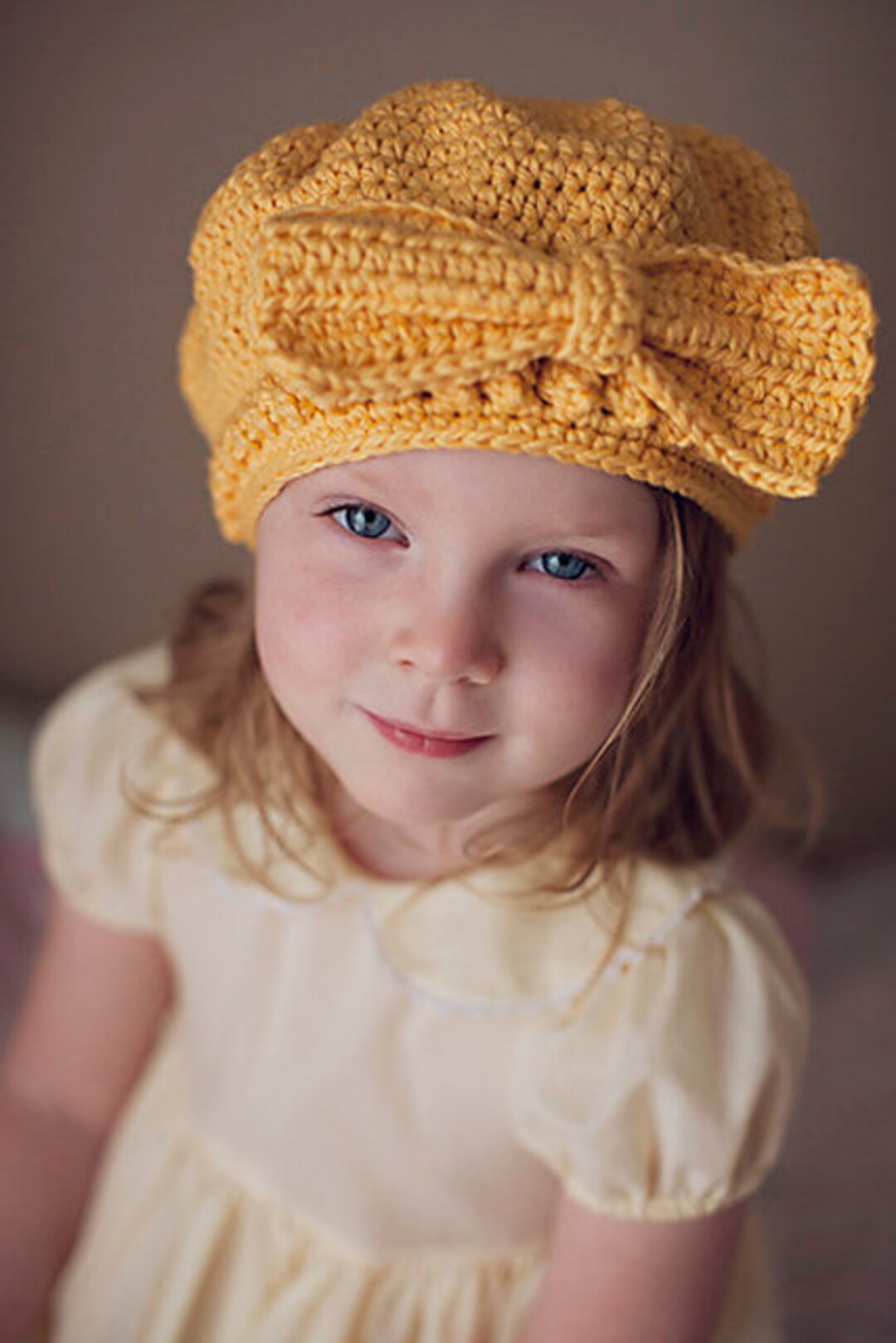 Crochet Hat Pattern Pretty As A Package Mushroom Beret Vintage Style