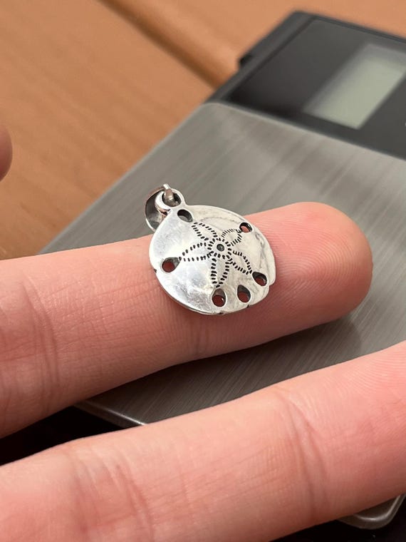 925 Sand Dollar Aquatic Ocean Theme Sterling Silver P… - Gem