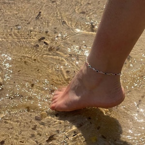 Handmade Sterling Silver Gemstone Anklet, Rainbow Beach Jewelry - Etsy