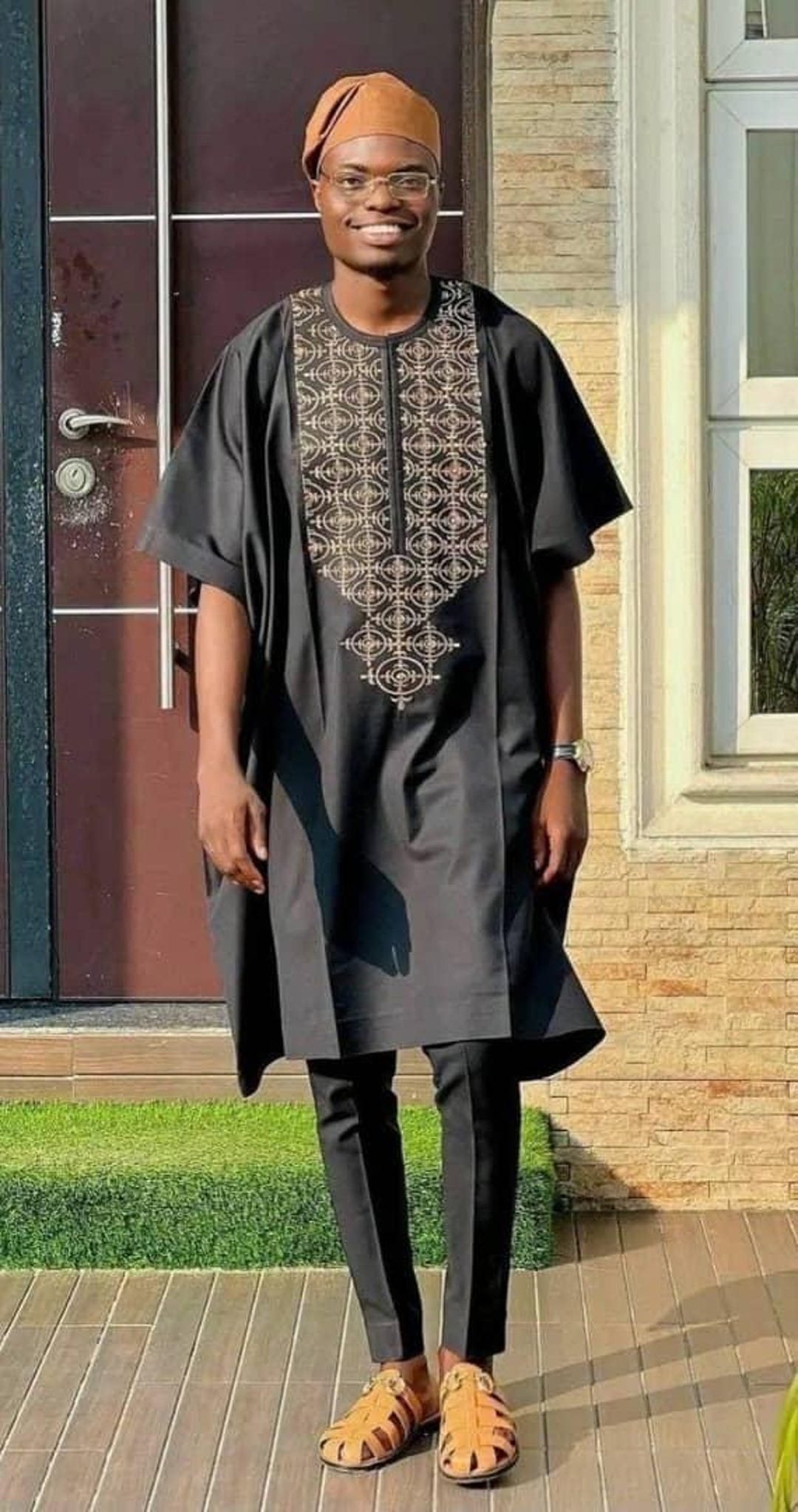 African Men's Agbada Wear, African Men's Clothing, Men's Dashiki Style ...