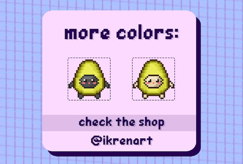 Cute Pixel Red Avocado Cat Twitch Emote / Alert, Pixel Art Emote for ...
