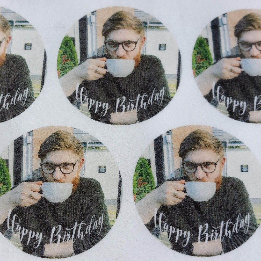 30 Personalised Edible Rice Paper Cupcake Toppers / Birthdays Pre Cut ...