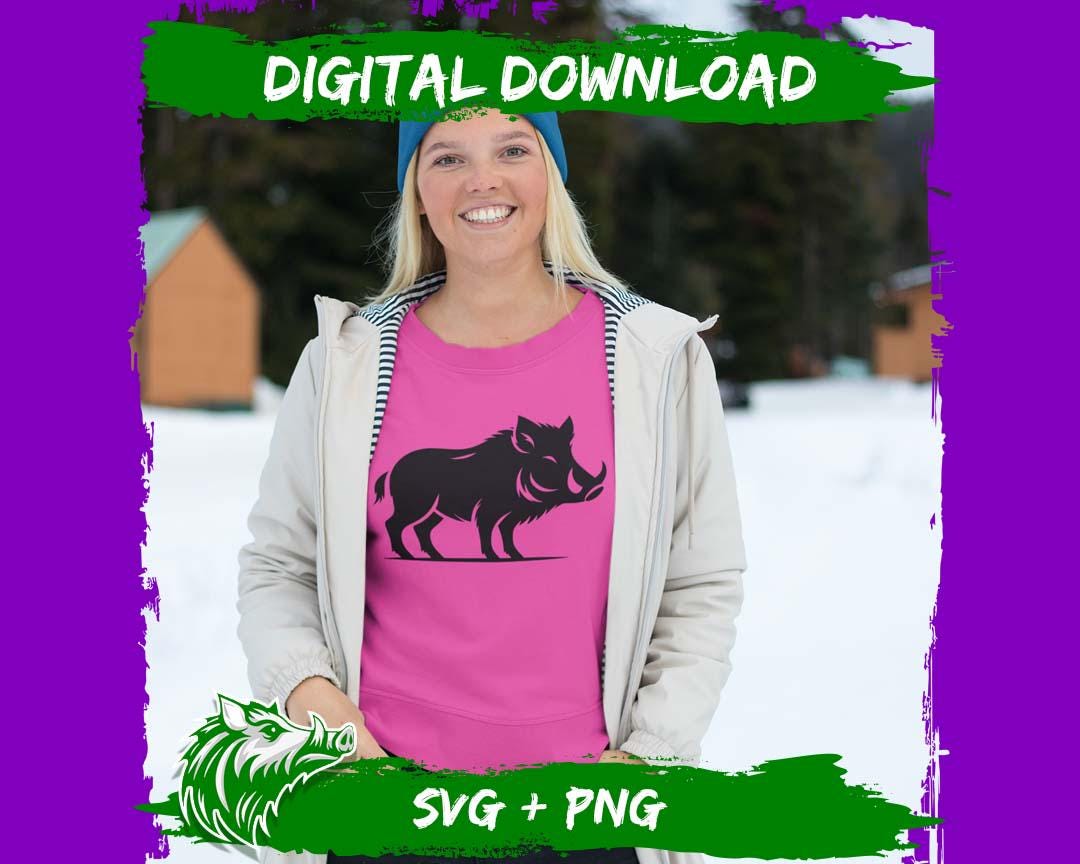 Wild Boar Vector SVG: Vinyl Decal, Laser Cut, CNC (digital Download) - Etsy