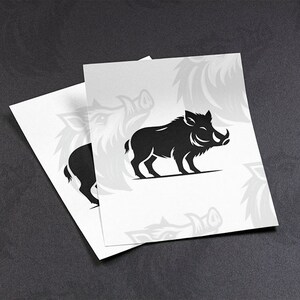Vector SVG Wild Boar Digital Download File, Bonus Transparent PNG ...