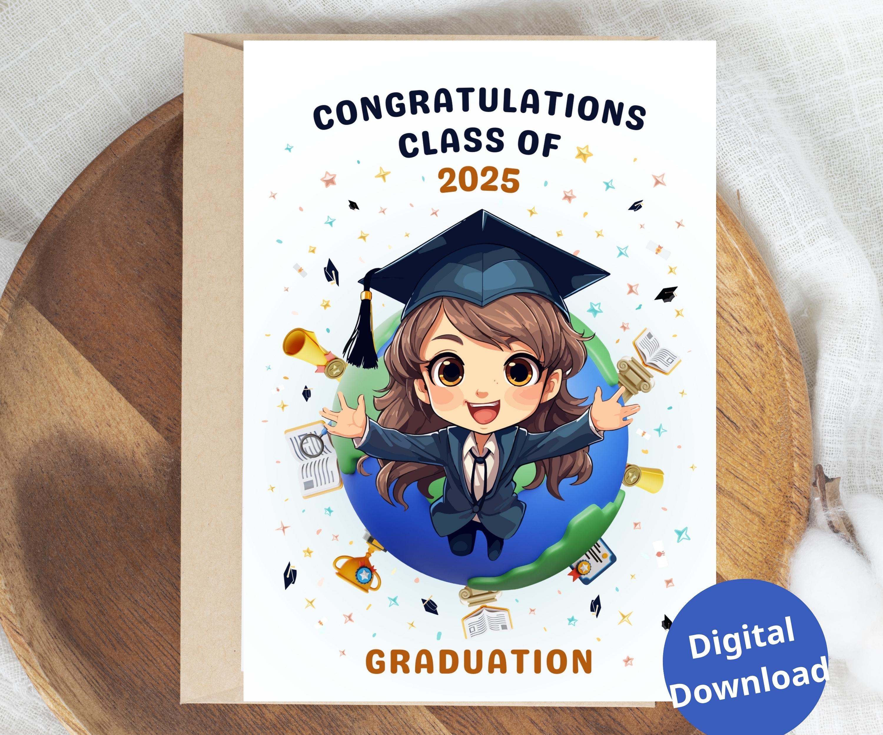 Class of 2025 Graduation Invitation: Editable Canva Template (digital ...