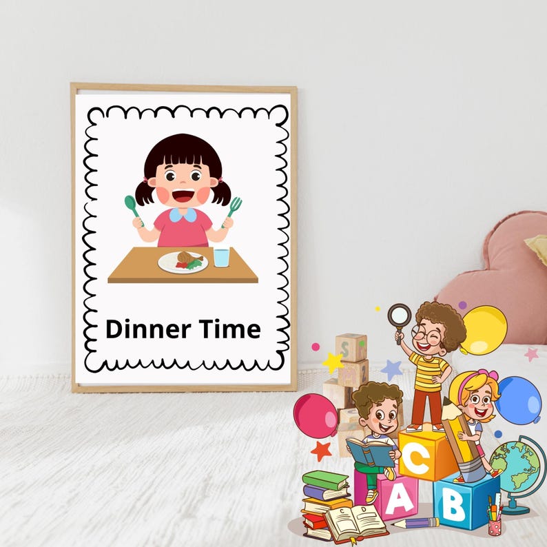 Montessori Daily Routine Flashcards: Printable Learning Cards for ...