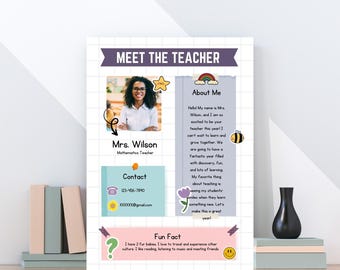 Editable Meet the Teacher Template, Printable Parent Communication ...