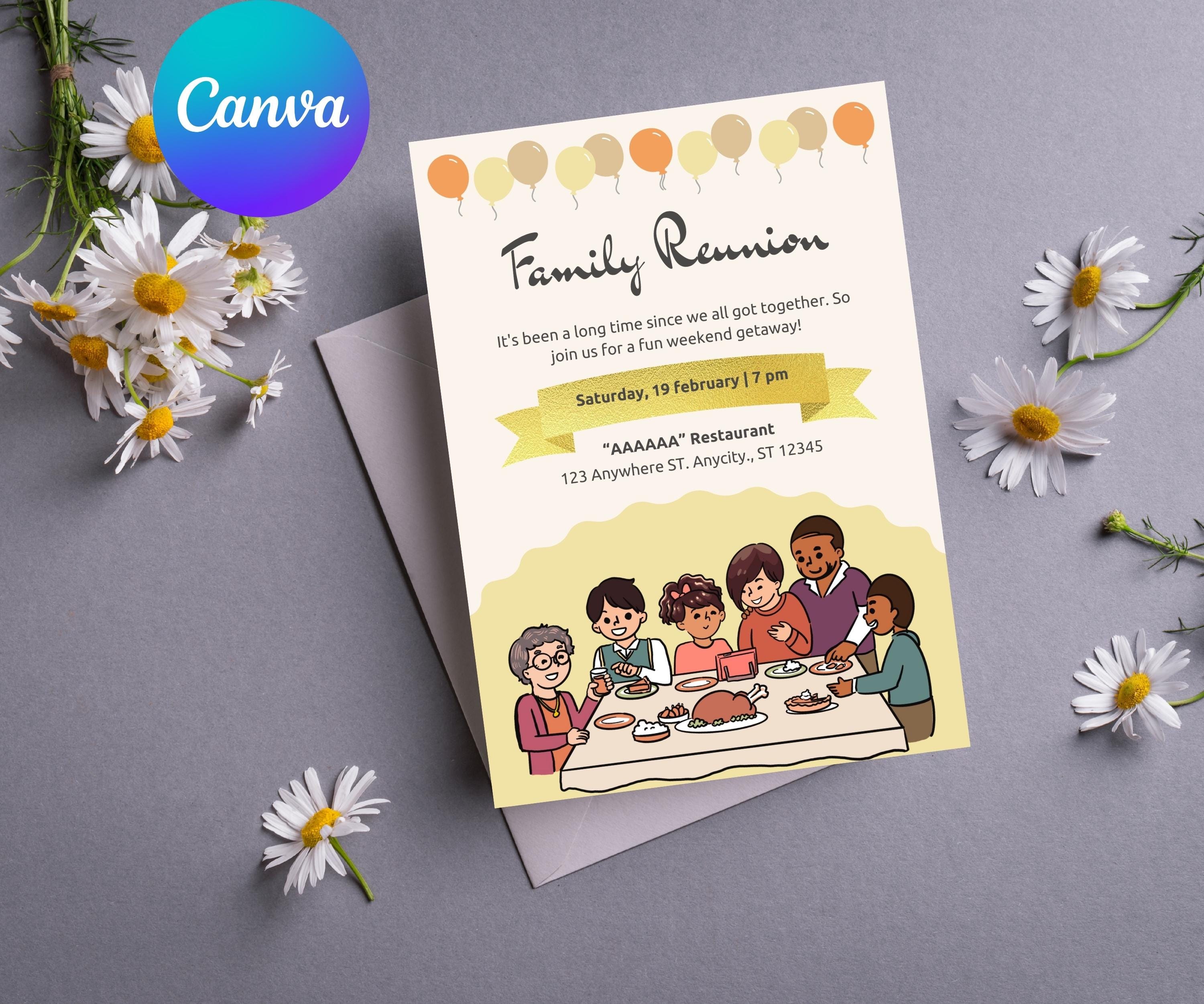 Invitation for a Family Reunion – Moment of Sharing and Joy Family ...