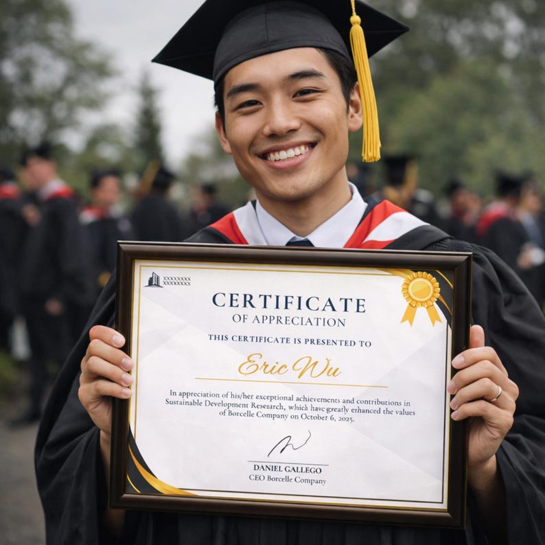 Editable Gold Award Certificate Template, Elegant Business Diploma ...
