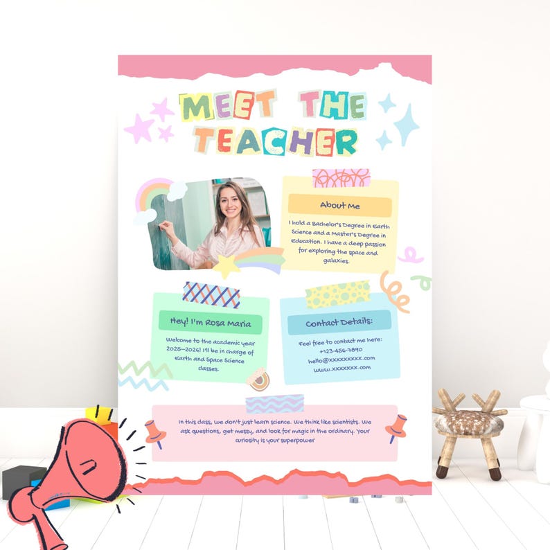 Meet the Teacher Template: Editable Back to School Flyer (digital ...