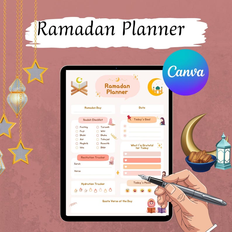 Agenda du Ramadan à imprimer pour les enfants et les adultes - Etsy France