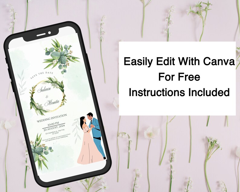 Elegant Wedding Invitation - Etsy