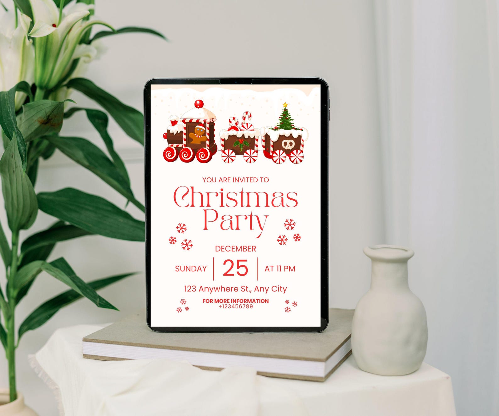 Christmas Party Invitation Holiday Invitation,christmas Card, Festive ...