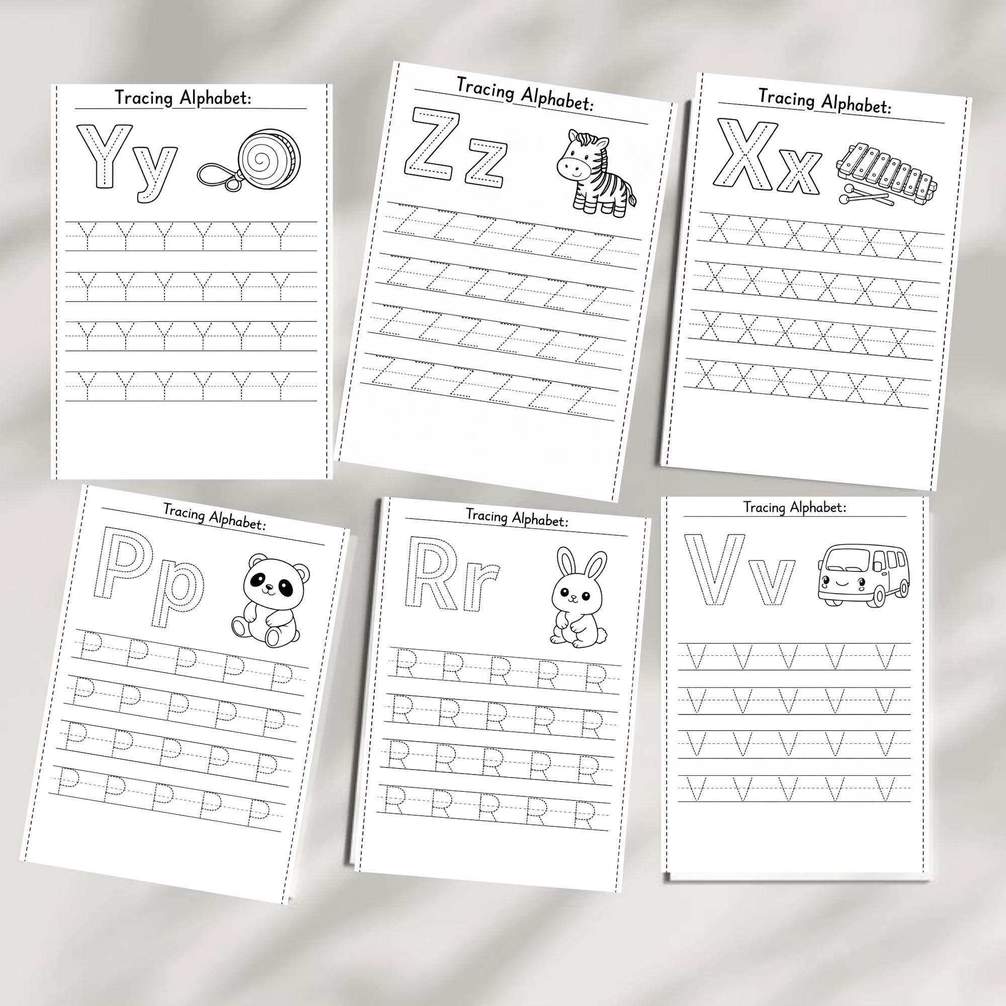 Alphabet Tracing Worksheets – Preschool Handwriting Practice (PDF ...