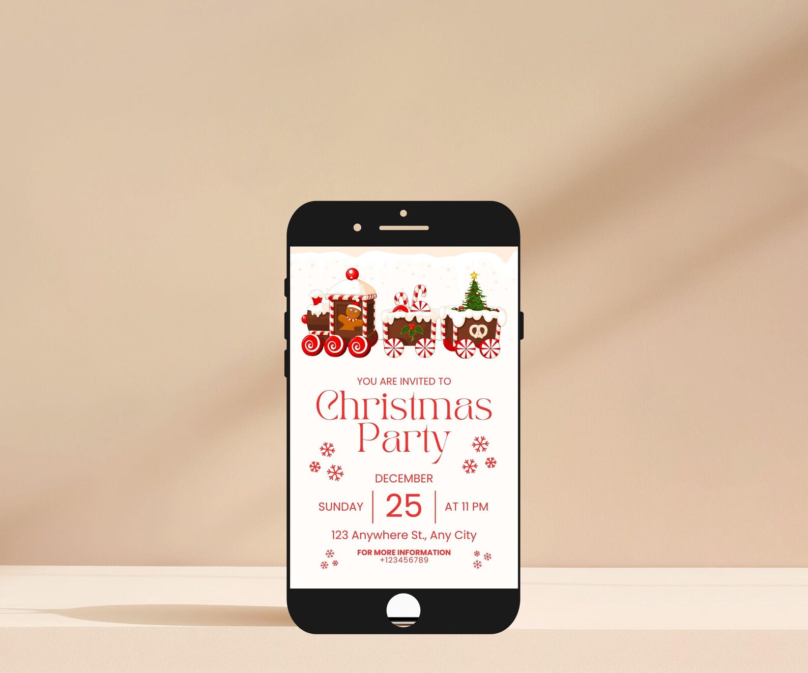 Christmas Party Invitation Holiday Invitation,christmas Card, Festive ...