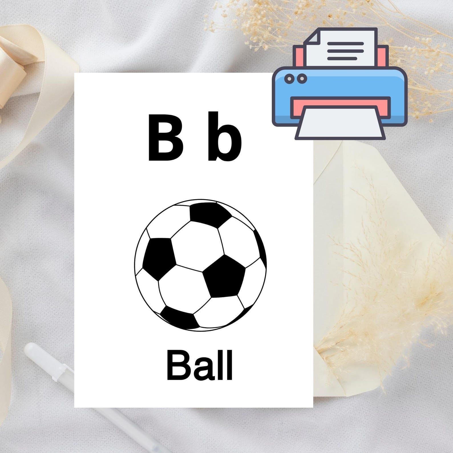 ABC Alphabet Flashcards: Fun English Learning Cards (digital Download ...