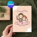 Personalized Cartoon Wedding Gift Card, Bride & Groom Keepsake (digital ...