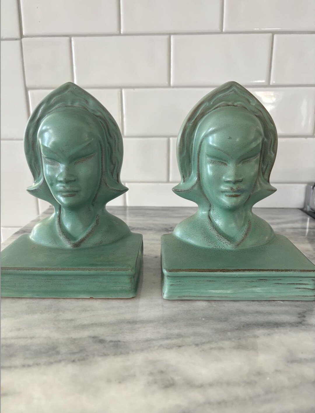 Roseville Female Bookends - Etsy