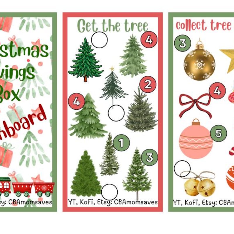 The Christmas Savings Box - Etsy