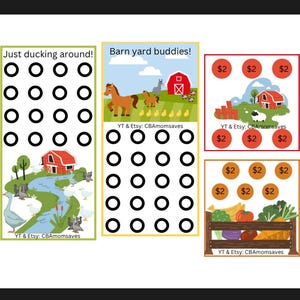 Farming Around With Friends - Minis and Tinies - Savings Challenges - Etsy