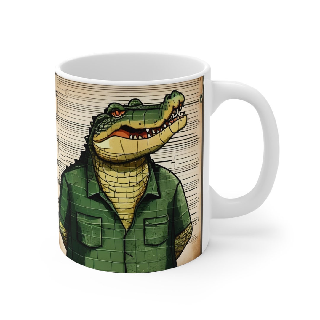 Croc Boss Mugshot Mug - Etsy