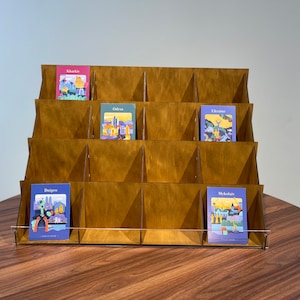 Greeting Card Display for Retail, Tiered Display Stand, Greeting Card ...