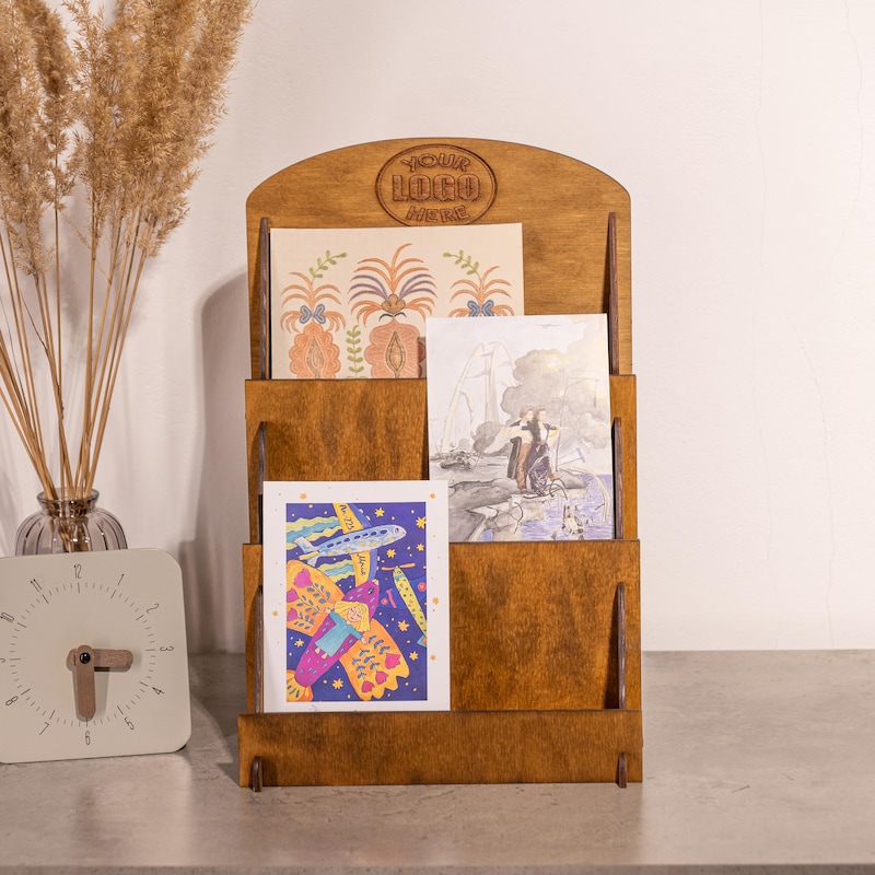 Postcard Holder - Etsy