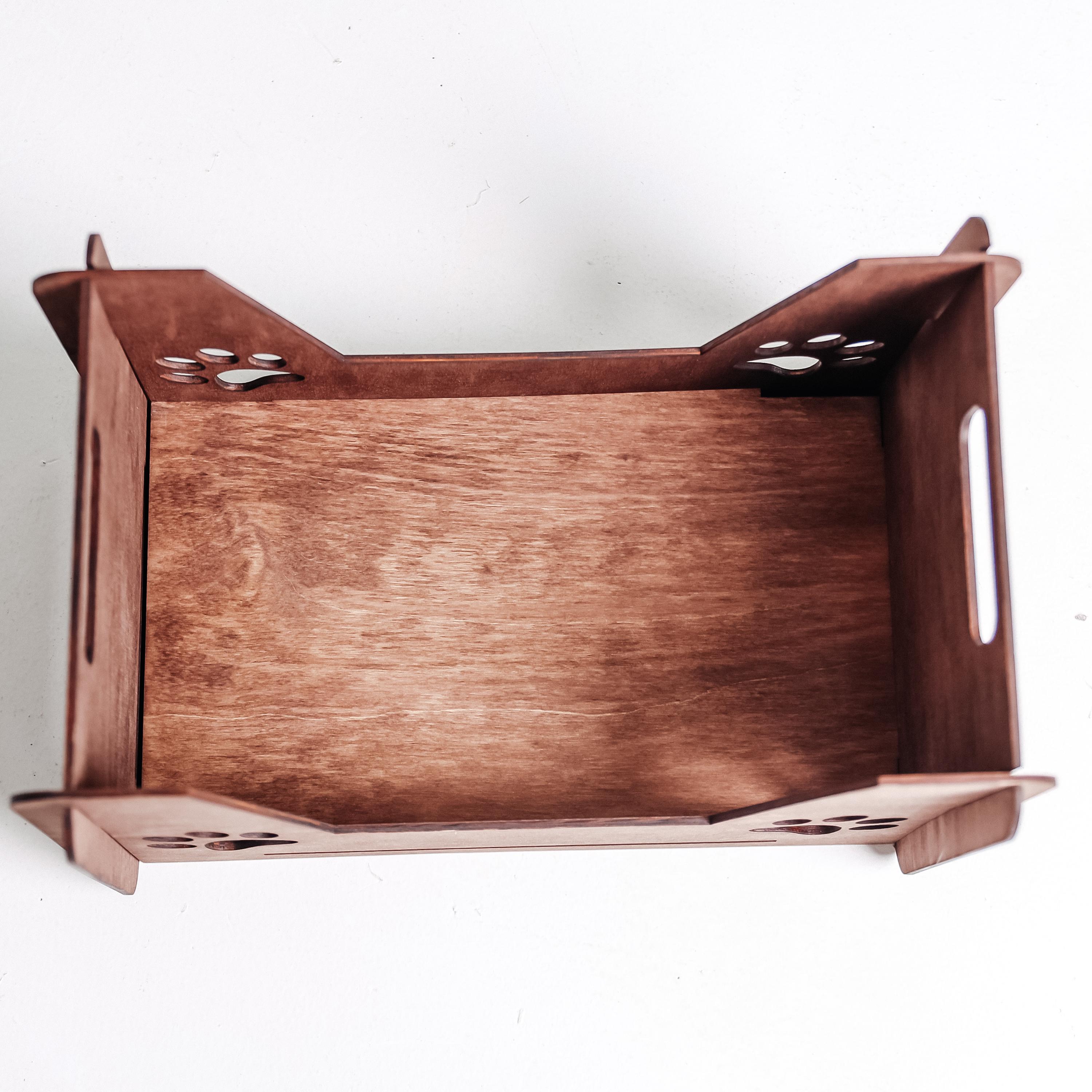 Custom Wood Dog Toy Storage Bin, Pet Gifts, Personalized Dog Toy ...