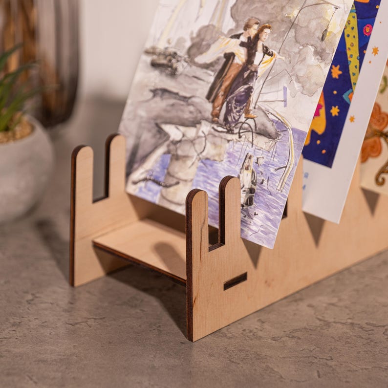 Postcard Display Stand, Greeting Card Rack, Tiered Display Stand ...