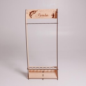 Fishing Rod Rack, Wooden Rod Shelf, Custom Fishing Rod Holder, Wood ...