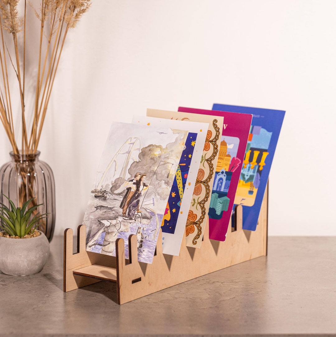 Postcard Display Stand, Greeting Card Rack, Tiered Display Stand ...