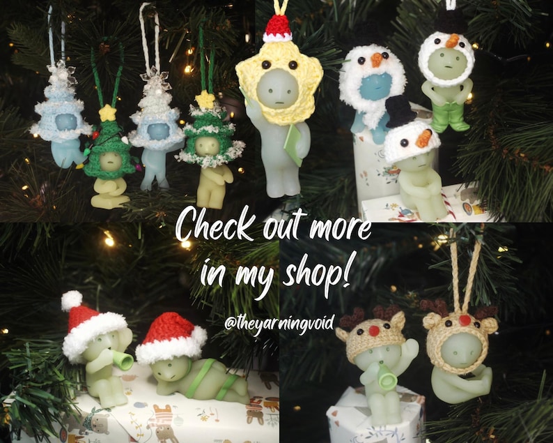Snowman Smiski Crochet Pattern PDF – Hangable, Wearable & Fluffy ...