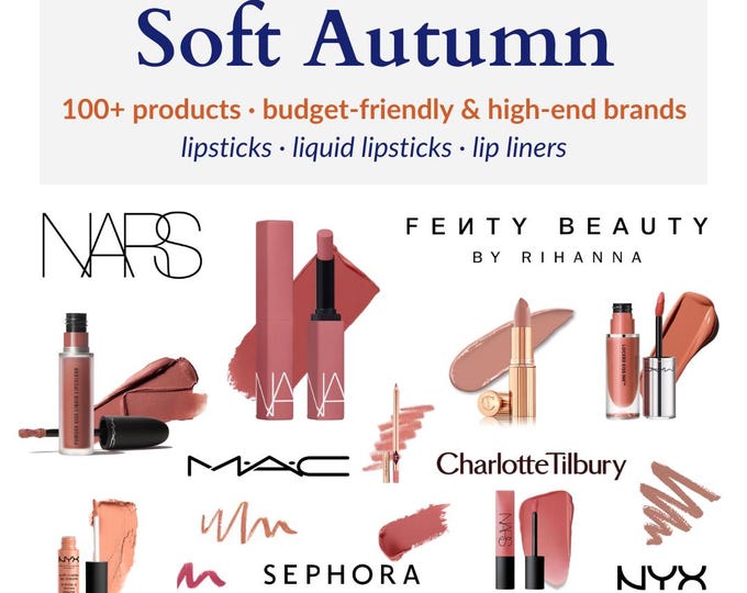 Soft Autumn Lip Make-up Guide 100+ Products, Lipstick, Liner, Liquid ...
