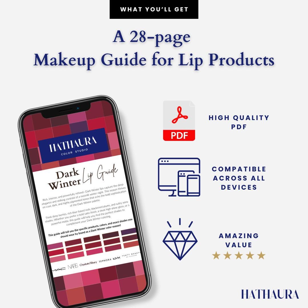 Dark Winter Lip Make-up Guide 100+ Products & Shades, Lipstick, Liner ...