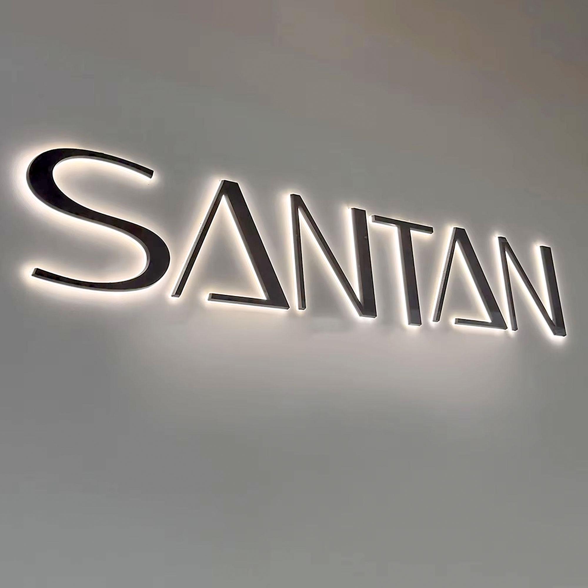 Custom LED Backlit Business Sign: Black Metal 3D Office Decor - Etsy