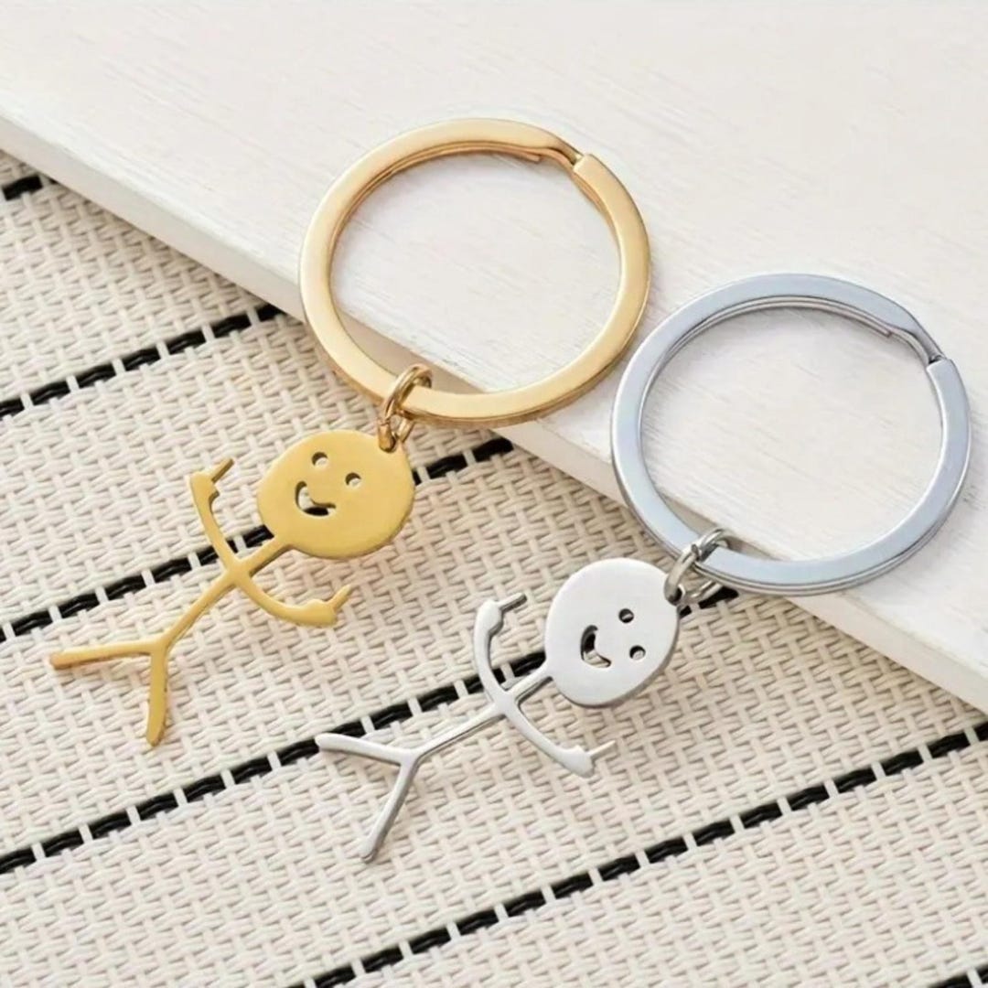 Stickman Keychain,fun Keychain, Gift for Him,valentine's Day Gift ...