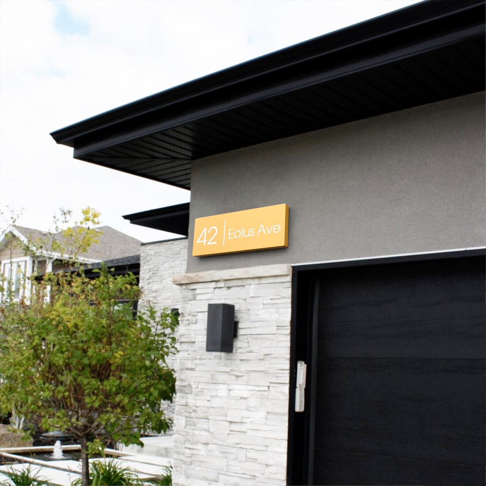 Custom House Number Sign,led Number Box,personalized Address Plaque,led ...