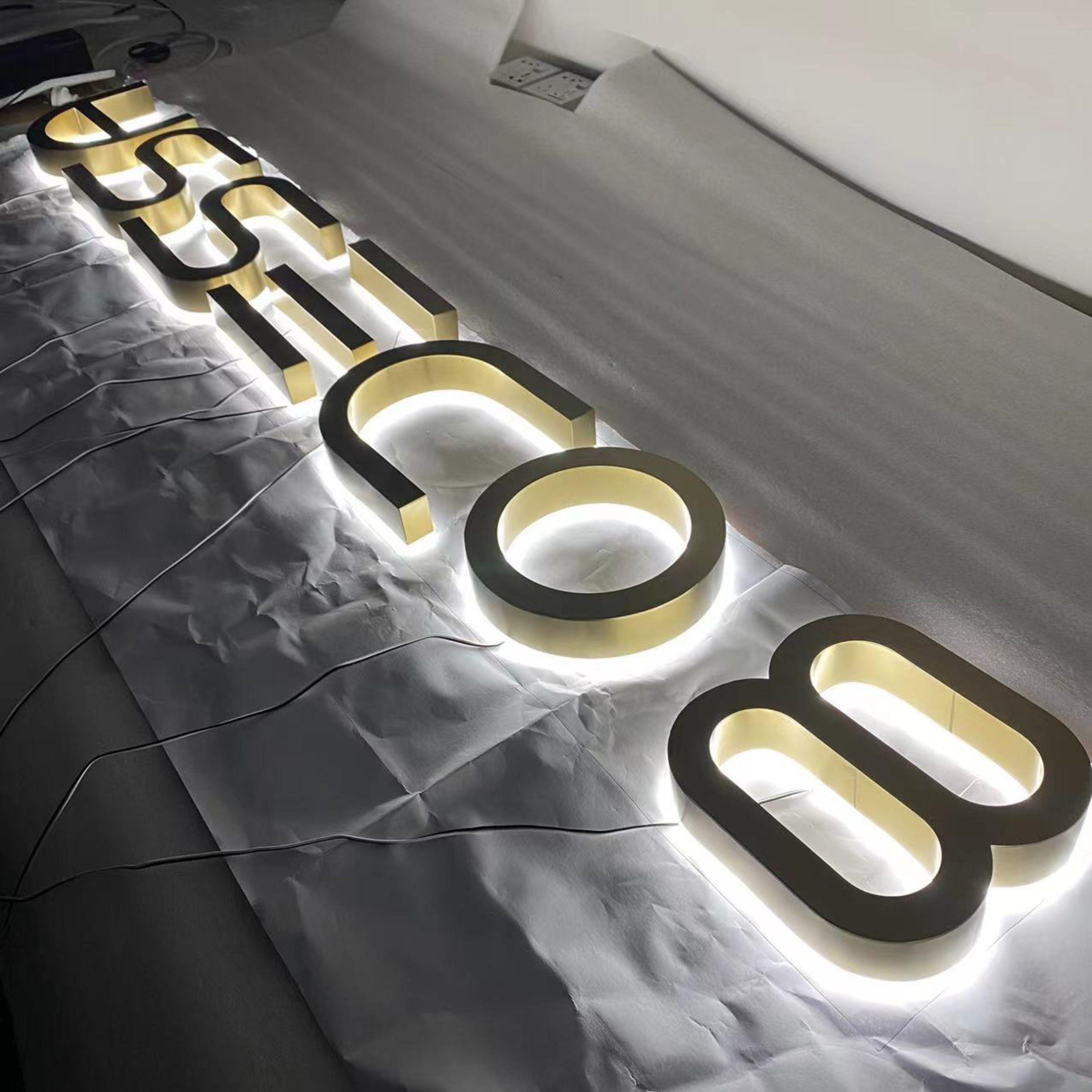 Custom Backlit Beauty Salon Sign: 3D Channel Letters, Illuminated ...