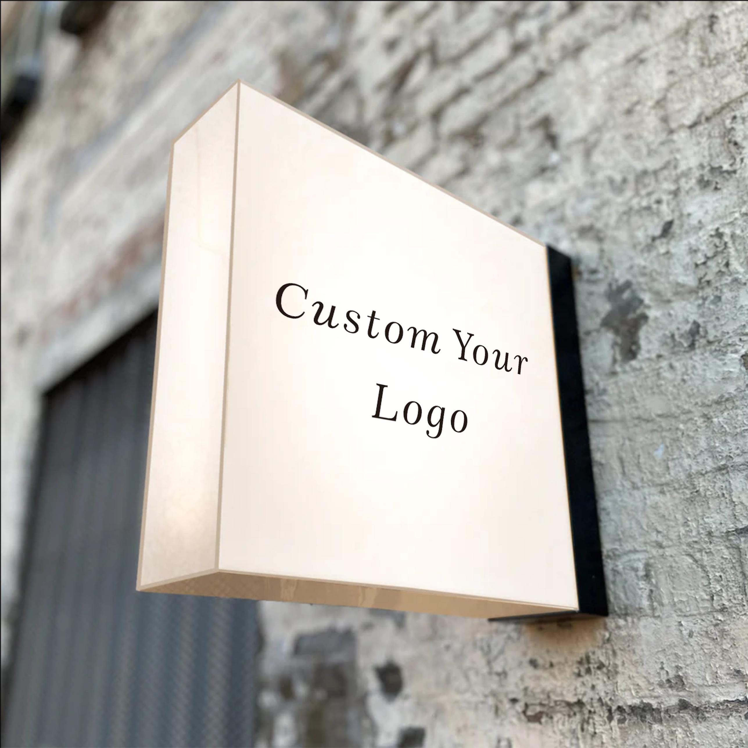 Rectangular Acrylic Light Box, Personalized Design Double Sided Light ...