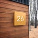 Modern Metal House Number Sign LED Address Number Sign Custom Waterpoor ...