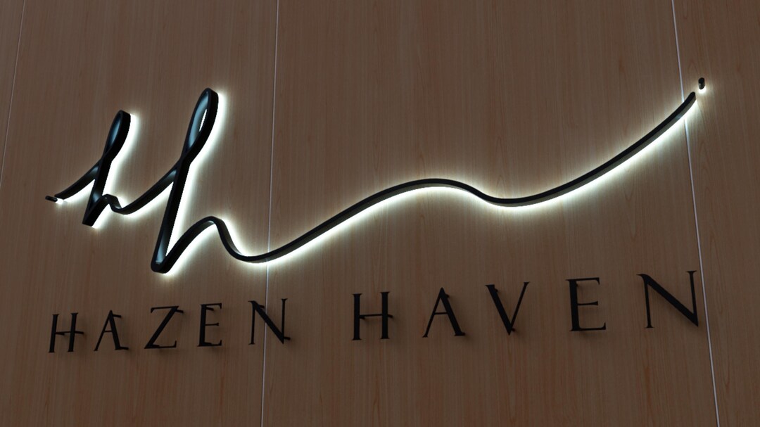 3D Metal Backlit Led Sign,modern Illuminated 3D LED Sign,storefront ...