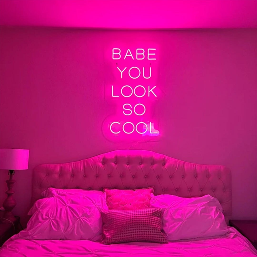 Custom LED Neon Sign, Baby You Look So, Bedroom Decor, Wall Art - Etsy