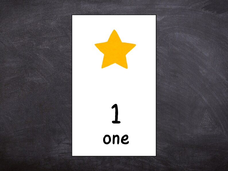 1-20 Number Flashcards, 1-20 Flashcards, Preschool, Kindergarten ...