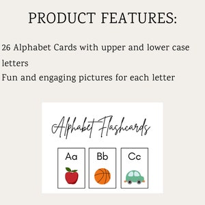 ABC Flashcards, Early Learners, Preschool, Kids Alphabet Cards ...