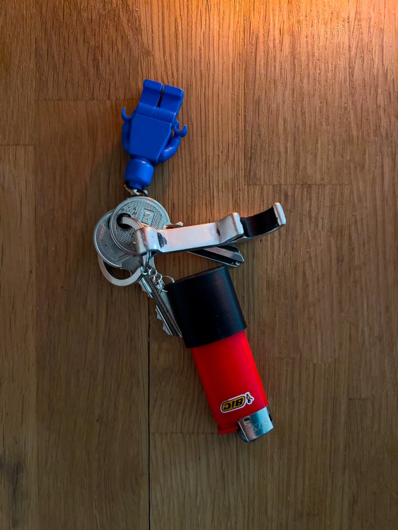 3D Printed Bic Mini Lighter Holder Keychain Compact & Durable Case for ...