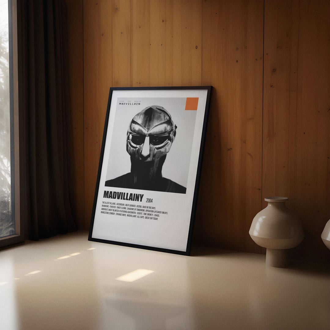 Mf Doom Poster, MF Doom Print, MF Doom Wall Art, MF Doom Decor, Doom ...