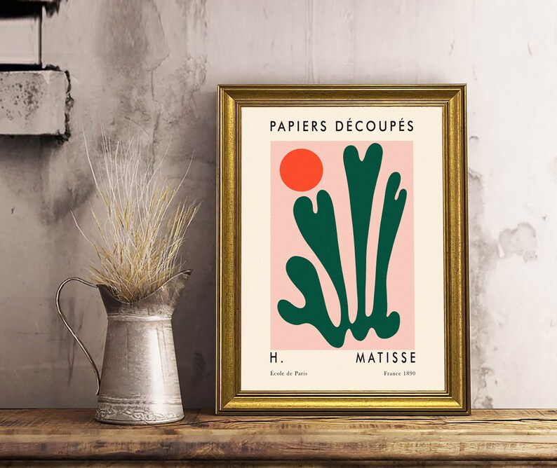 Henri Matisse Exhibition Poster, Matisse Print, Vintage Pink Art, Pop ...